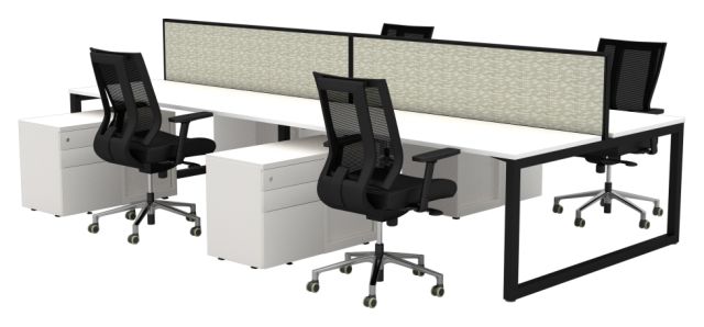 WORKSTATION SYSTEMS IN BLACK Sydney – Equip Office Furniture